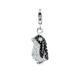 NENALINA Anh&auml;nger 'Pinguin' Damen Gr&ouml;&szlig;e One Size schwarz / silber