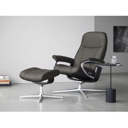 Relaxsessel stressless, B:91cm H:102cm T:79cm, grau, Leder PALOMA: PALOMA ist ein durchgef&auml;rbtes Semianilin-M&ouml;belleder mit nat&uuml;rlicher Narbung.,