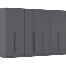 Kleiderschrank Rauch, B:315cm H:210cm T:54cm, grau, Holzwerkstoff, Kinderzimmer, Schr&auml;nke, "Dreht&uuml;renschrank Schrank Garderobe W&auml;scheschrank
