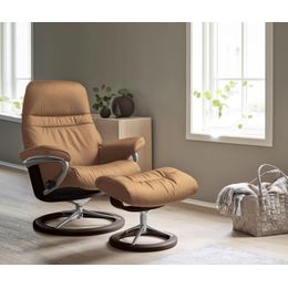 Fu&szlig;hocker stressless, B:57cm H:42cm T:40cm, braun, Leder BATICK: BATICK ist ein leicht korrigiertes, durchgef&auml;rbtes und genarbtes M&ouml;belleder, bei dem