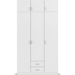 Kleiderschrank Rauch, B:136cm H:248cm T:54cm, wei&szlig;, Holzwerkstoff, Kinderzimmer, Schr&auml;nke, "Schrank Garderobe W&auml;scheschrank GAMMA in 4 Breiten 91-226