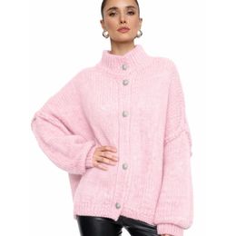 Worldclassca Strickjacke 'Knit Cardigan mit Knopf' Damen Gr&ouml;&szlig;e S/L hellpink
