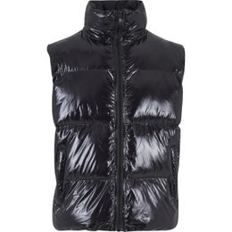 DEF Herren Jerseyweste "DEF Herren DEF Shiny Puffer vest"schwarz, Gr. XL, 100% Polyester, Westen