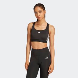 Damen Sport-BH "POWERREACT TRAINING MEDIUM-SUPPORT HYPERGLAM", adidas Performance, Gr. XS, schwarz-wei&szlig;, Obermaterial: 89% Polyester, 11% Elasthan,