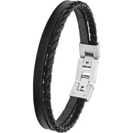 s.Oliver Armband Herren Gr&ouml;&szlig;e One Size schwarz / silber