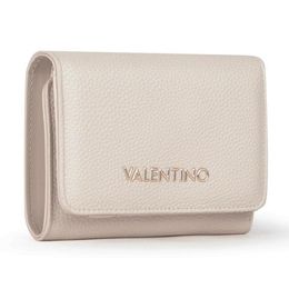 Valentino Handbags VALENTINO BAGS Damen Geldb&ouml;rse "BRIXTON"ecru, Lederimitat, Kleinlederwaren, Damen Geldbeutel, Portemonnaie mit Logoschriftzug