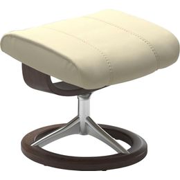 Fu&szlig;hocker stressless, B:54cm H:41cm T:39cm, beige, Leder BATICK: BATICK ist ein leicht korrigiertes, durchgef&auml;rbtes und genarbtes M&ouml;belleder, bei dem