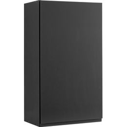 H&auml;ngeschrank KOCHSTATION, B:50cm H:90cm T:34cm, grau, Holzwerkstoff, K&uuml;che, Schr&auml;nke, "KS-Bruneck", >>Bruneck<< 60 cm breit, f&uuml;r viel Stauraum,