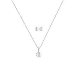 Elli DIAMONDS Schmuckset Damen Gr&ouml;&szlig;e One Size silber / transparent