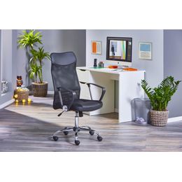 Drehstuhl Inter Linkschwarz, B&uuml;ro, St&uuml;hle, "Torino, B&uuml;rostuhl f&uuml;r Homeoffice, ergonomisch, Schwarz", mit rollen und Armlehnen, Drehstuhl 360 drehbar,