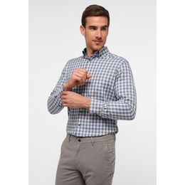 Eterna Herren Langarmhemd "MODERN FIT", gr&uuml;n, Gr. 48, Twill, 100% Baumwolle, Hemden, NON IRON (b&uuml;gelfrei)
