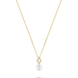 Christ Kette Damen Gr&ouml;&szlig;e One Size gold / transparent / perlwei&szlig;