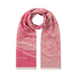 Codello Jacquard Schal Schmetterling-Design Damen Gr&ouml;&szlig;e One Size pink