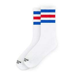 American Socks Socken 'American Pride II - Mid High' Herren Gr&ouml;&szlig;e 19/55 wei&szlig;