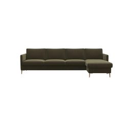 Ecksofa FLEXLUX, B:280cm H:85cm T:159cm, gr&uuml;n, Wohnzimmer, Sofas, "Fiore, L-Form, bequem und komfortabel durch hochwertigem Sitzaufbau", schmale