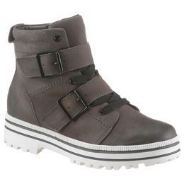Jana Schn&uuml;rstiefelette 'Sitane' Damen Gr&ouml;&szlig;e 40 anthrazit / schlammfarben Winterschuhe