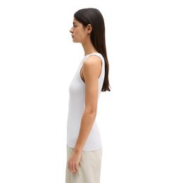 Marc O'Polo MARC O'POLO Damen T-Shirt "aus Organic-Cotton-Rib-Jersey"airy blau, Gr. XXL, unifarben, Obermaterial: 100% Baumwolle, Shirts