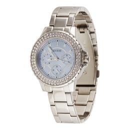 Guess Uhr Damen Gr&ouml;&szlig;e One Size hellblau / silber / transparent