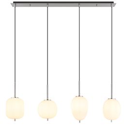 Globo LIGHTING H&auml;ngeleuchte "BLACKY I", H: 120cm, 1 Stk.nickel matt, Wohnzimmer, Leuchten, H&auml;ngelampe/Pendelleuchte/H&ouml;he k&uuml;rzbar