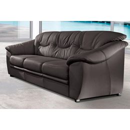 Sit & More 3-Sitzer SIT & MORE, B:198cm H:90cm T:90cm, braun, PRIMABELLE-Microfaser (100% Polyester);SOFTLUX/Struktur (Korpus in Kunstleder, Sitz und R&uuml;cken in