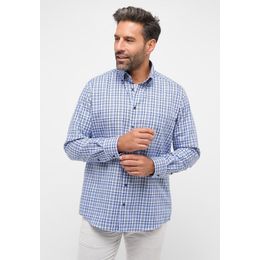 Eterna Herren Langarmhemd "COMFORT FIT"blau, Gr. 48, Twill, 100% Baumwolle, Hemden, NON IRON (b&uuml;gelfrei)