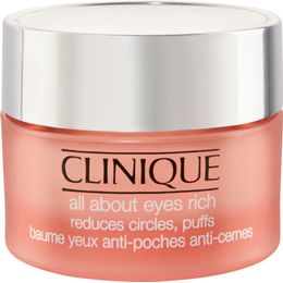 Clinique Damen Augencreme "All About Eyes Rich", 15ml, silber, Augenpflegemittel, F&uuml;r die empfindliche Augenpartie