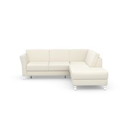 Sit & More Ecksofa SIT & MORE, B:248cm H:87cm T:213cm, beige, Wohnzimmer, Sofas, "Visby L-Form", Wahlweise mit Bettfunktion und Stauraum, frei im Raum stellbar
