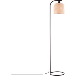 NOVA LUCE Stehlampe "INTRA", 1, &Oslash; 23cm H: 160cm, 1 Stk.natur, schwarz, Wohnzimmer, Leuchten