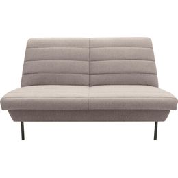 2-Sitzer, B:145cm H:92cm T:103cm, beige, LOOKS by Wolfgang Joop, 70% Polyester (recycelt), 30% Polyester, Sofas, "LOOKS IX", Quersteppung, ohne