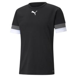 Puma Herren Trainingstop "TEAMRISE JERSEY", schwarz-wei&szlig;, Gr. M, unifarben, Netz, Obermaterial: 100% Polyester, Tops, sportlicher Stil, f&uuml;r