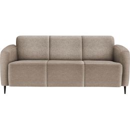 3-Sitzer Home Affaire, B:185cm H:76cm T:90cm, grau, Luxus-Microfaser weich 100% Polyester;Struktur fein 100% Polyester, Sofas, "Marone"