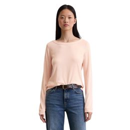 Marc O'Polo MARC O'POLO Damen Langarmshirt "aus Organic Cotton"pastel rose, Basic, Gr. XL, unifarben, Obermaterial: 100% Baumwolle, Shirts