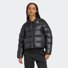 Damen Winterjacke "ESSENTIALS CLIMAWARM KUNSTDAUNEN PUFFER", schwarz, Gr. M, adidas Sportswear, Obermaterial: 100% Polyester, Jacken