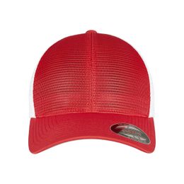 Flexfit Flex Cap "Flexfit Neue Kollektion Flexfit 360 OMNIMESH CAP 2-TONE"rot, wei&szlig;, Gr. L, unifarben, 96% Polyester, 4% Elasthan, Caps