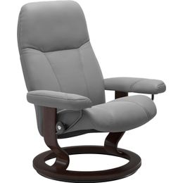 Relaxsessel stressless, B:85cm H:100cm T:77cm, grau, Leder BATICK: BATICK ist ein leicht korrigiertes, durchgef&auml;rbtes und genarbtes M&ouml;belleder, bei