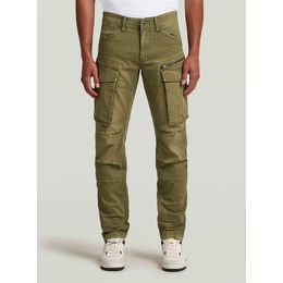 G-Star Raw G-STAR Damen Cargohose "Rovic Zip 3D Regular Tapered Hose"vintage dust schwarz olive, Gr. 33, Obermaterial: 50% Baumwolle, 48% Baumwolle, 2%