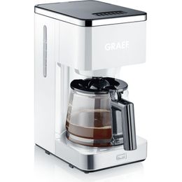 Graef Filterkaffeemaschine "FK 401", 1,25 l, 10, wei&szlig;, Kaffeemaschinen, mit Glaskanne, wei&szlig;