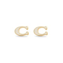 Coach Earrings 'Signature C' female White size One Size