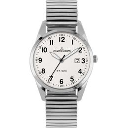 Jacques Lemans Uhr Herren Gr&ouml;&szlig;e One Size silber / wei&szlig;