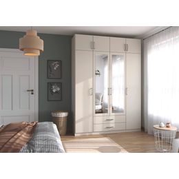 Kleiderschrank Rauch, B:181cm H:248cm T:54cm, beige, Holzwerkstoff, Kinderzimmer, Schr&auml;nke, "Schrank Garderobe W&auml;scheschrank GAMMA in 4 Breiten