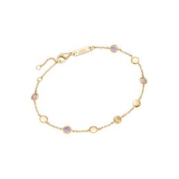 Giorgio Martello Milano Armband Damen Gr&ouml;&szlig;e 19 gold / rosa / transparent