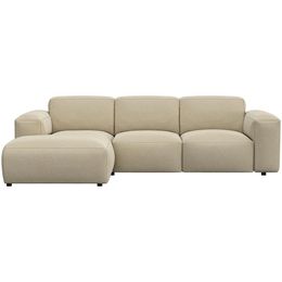 Ecksofa FLEXLUX, B:251cm H:73cm T:171cm, beige, 100% Polyester, Wohnzimmer, Sofas, "Lucera Chaislongue rechts oder links, L-Form, bequem", modern &