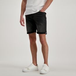 Cars Jeans Herren Jeansshorts "HUNTER SHORT", schwarz, Gr. S, unifarben, Web, Obermaterial: 99% Baumwolle, 1% Elasthan, Jeans
