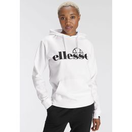 Ellesse Damen Kapuzensweatshirt "LYARA OH HOODY", wei&szlig;, Gr. 34, Obermaterial: 70% Baumwolle, 30% Polyester, Sweatshirts