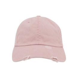 Flexfit Flex Cap "Flexfit Unisex Low Profile Destroyed Cap"pink, unifarben, 100% Baumwolle, Caps