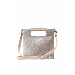 Gretchen Damen Schultertasche "Crocus Small Shoulderbag"beige, lila, Leder, unifarben, Taschen, aus italienischem Rindsleder
