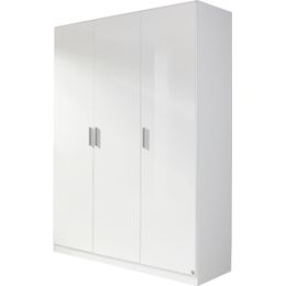 Dreht&uuml;renschrank Rauch, B:136cm H:210cm T:54cm, wei&szlig;, Holzwerkstoff, Schr&auml;nke, "Kleiderschrank Schrank Garderobe Schlafzimmerschrank CELLE", in 4