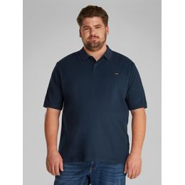 Herren Poloshirt "BT-STRETCH PIQUE SLIM POLO", blau, Gr. XXL, CALVIN KLEIN BIG & TALL, unifarben, Jersey, Obermaterial: 96% Baumwolle, 4% Elasthan,