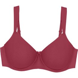 Triumph Damen Minimizer-BH "Essential Minimizer", Gr. 75, rot, Microtouch, Obermaterial: 70% Polyamid, 30% Elasthan, BHs, schimmerndes