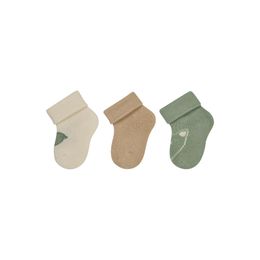 Sterntaler Socken M&auml;dchen Gr&ouml;&szlig;e 19/32 sand / gr&uuml;n / wei&szlig;